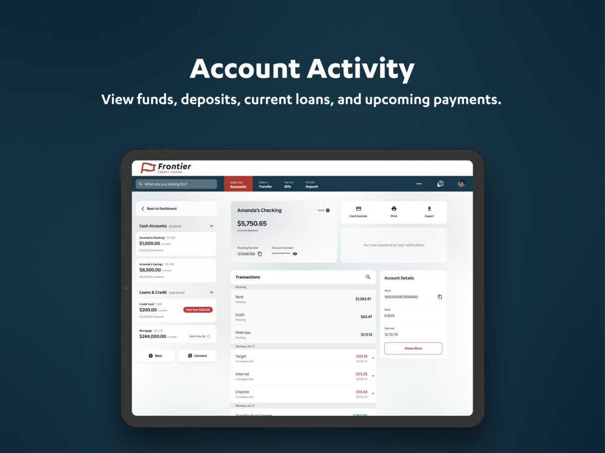 Online Banking Upgrade | Frontier Credit Union